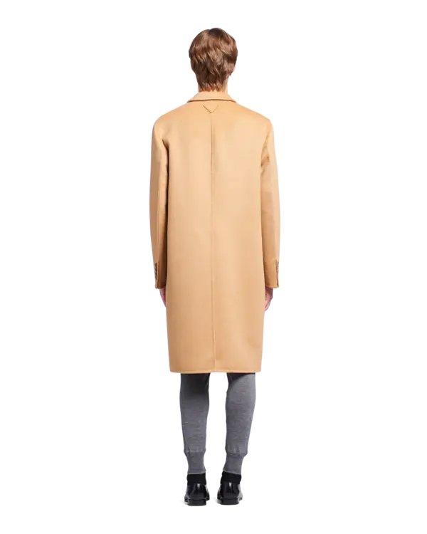 Prada Double Cashmere Overcoat - Camel Brown