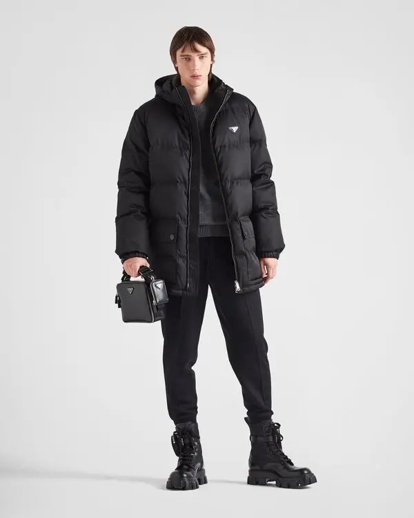 Prada Long Re-nylon Down Jacket