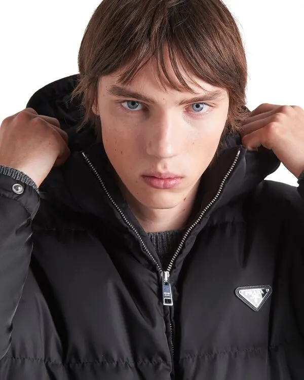 Prada Long Re-nylon Down Jacket