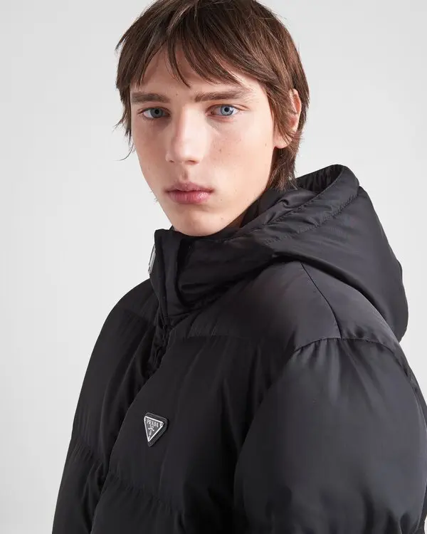 Prada Long Re-nylon Down Jacket