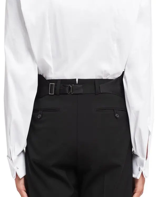 Prada Satin Tuxedo Cummerbund