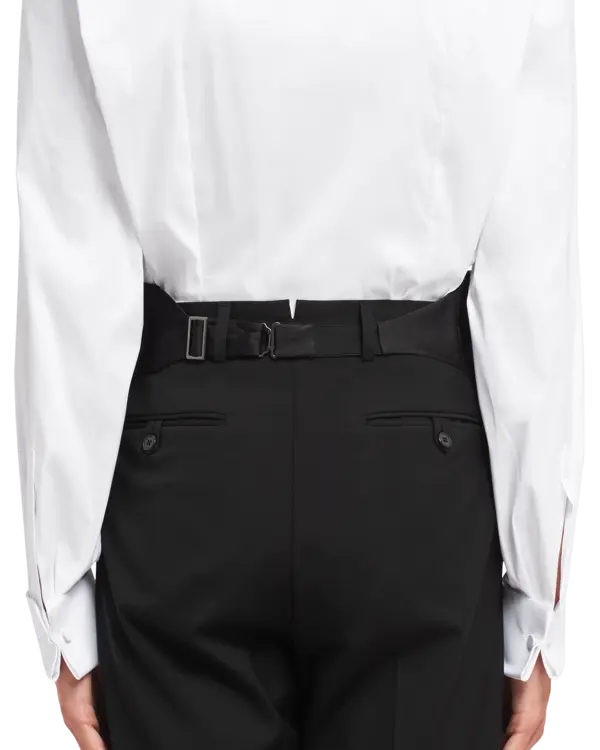 Prada Satin Tuxedo Cummerbund
