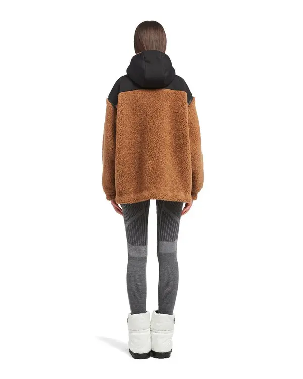 Prada Double Fleece And Recycled Technical Fabric Jacket