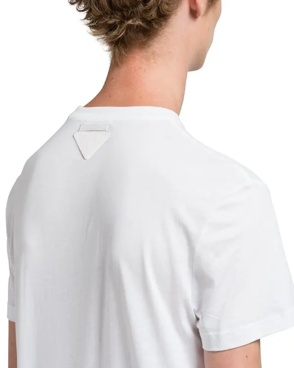 Prada Three Pack Cotton Jersey T-shirts