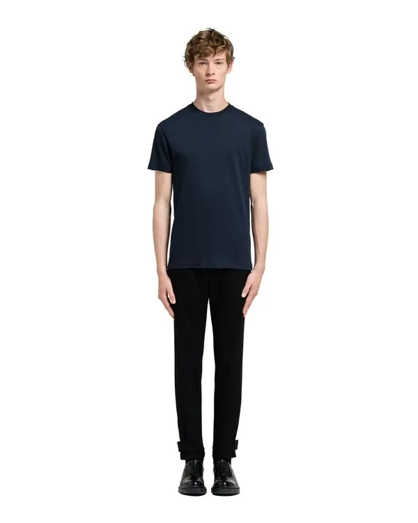 Prada Three Pack Cotton Jersey T-shirts - Blue