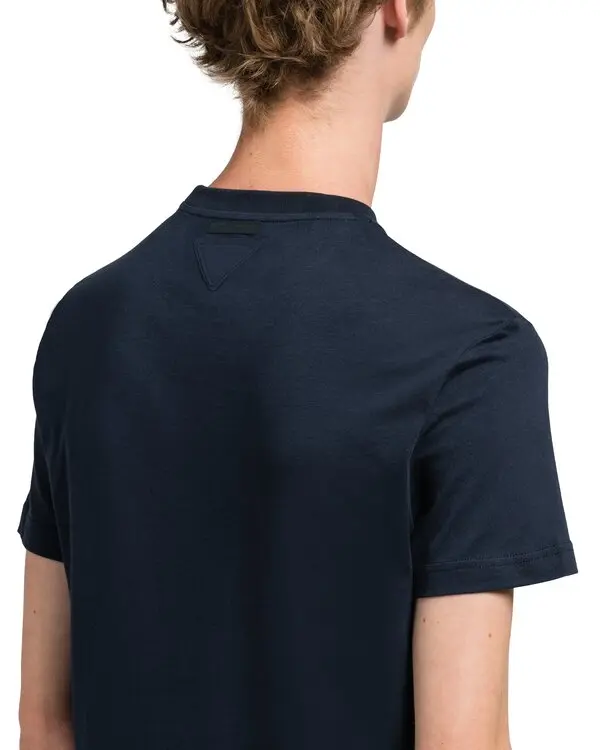 Prada Three Pack Cotton Jersey T-shirts - Blue