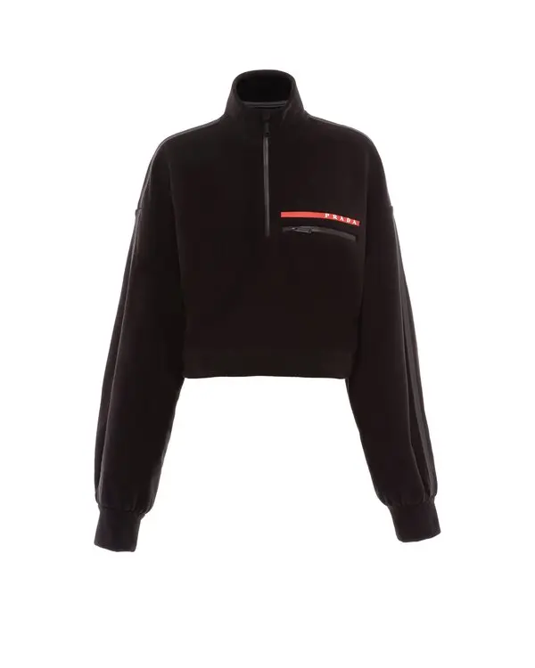 Prada Recycled Technical Fleece Weather Shirt