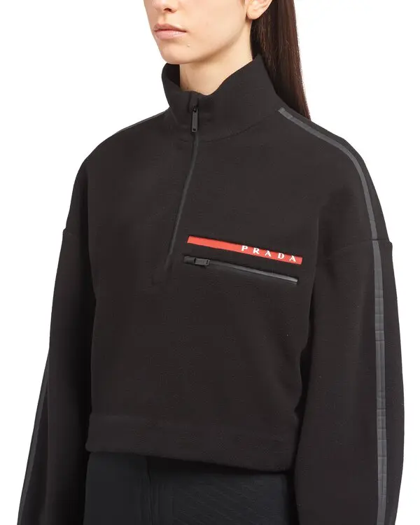 Prada Recycled Technical Fleece Weather Shirt