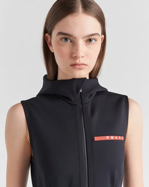 Prada Double Jersey Jumpsuit - Black | Editorialist