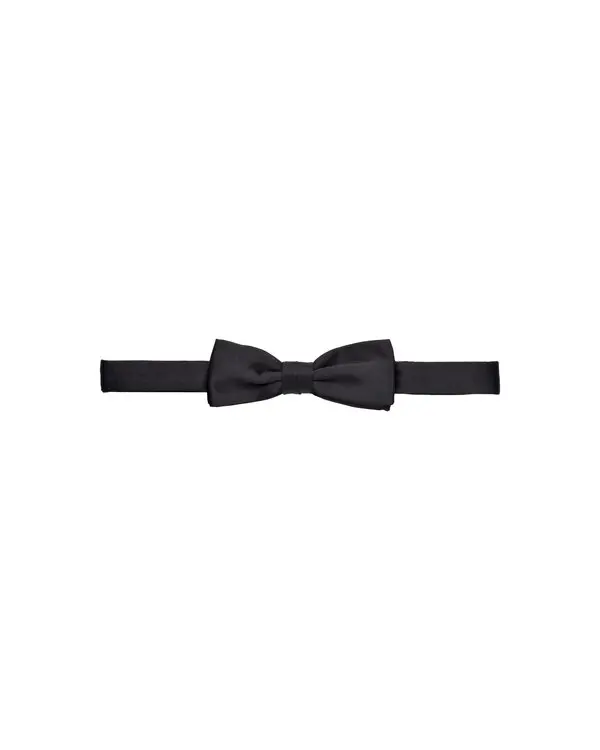 Prada Satin Bow Tie - Black