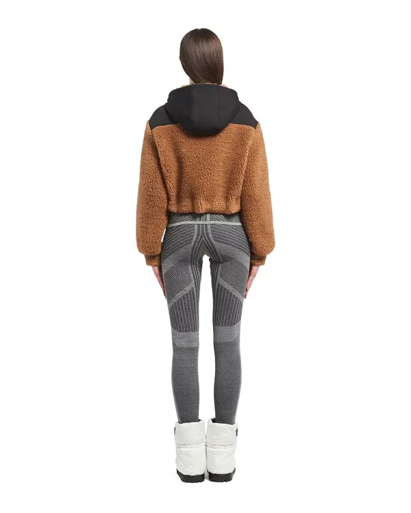 Prada Cropped Double Fleece Jacket