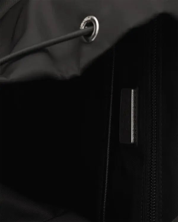 Prada Re-nylon And Saffiano Leather Backpack - Black