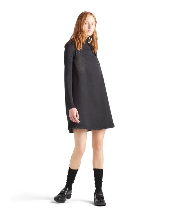 Prada Jersey Turtleneck Top