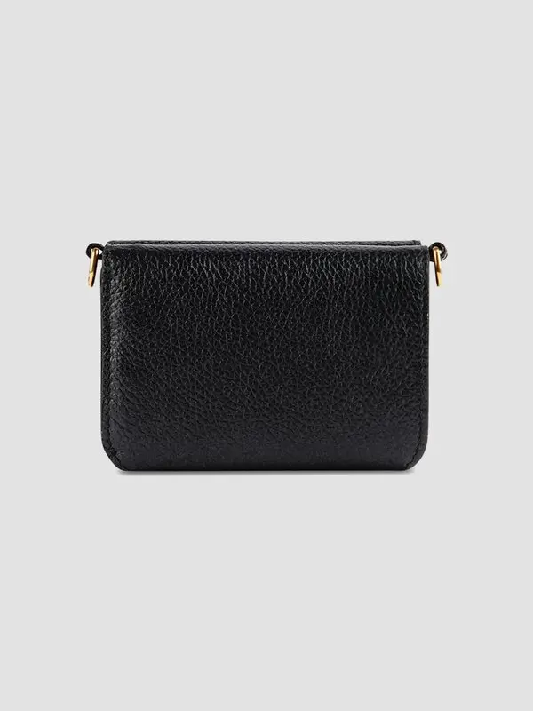 Balenciaga Cash Mini Wallet On Chain - Black