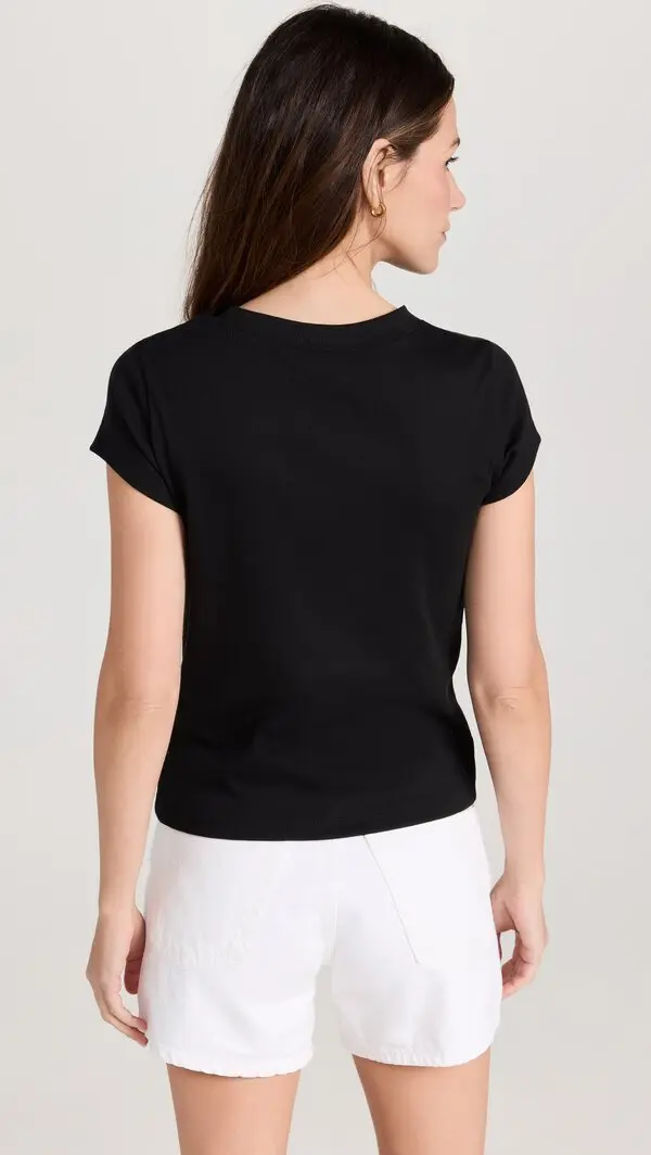 Madewell Supima Rib Tee - True Black