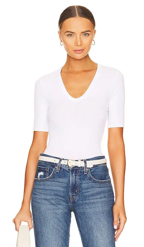 Enza Costa Half Sleeve Top