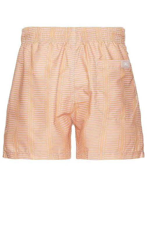 Oas Sunset Ladder Swim Shorts In Orange