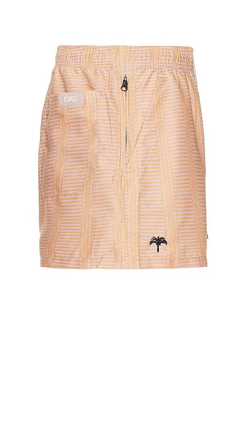 Oas Sunset Ladder Swim Shorts In Orange