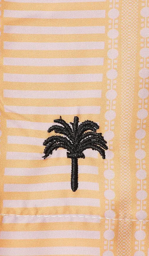 Oas Sunset Ladder Swim Shorts In Orange