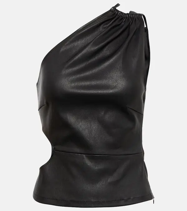 Amiri Cutout Leather Top