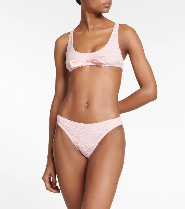 Giambattista Valli Bow-trimmed Bikini Top