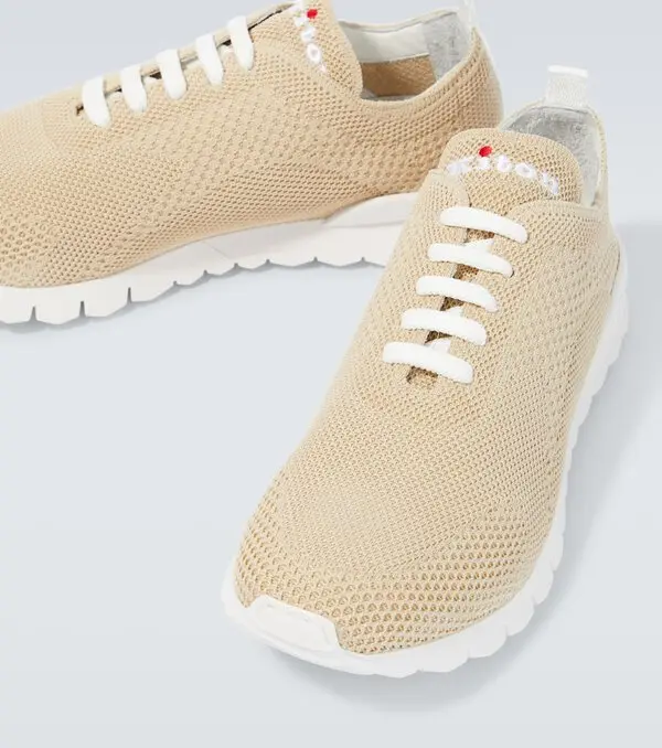 Kiton Fits Knit Sneakers - Beige