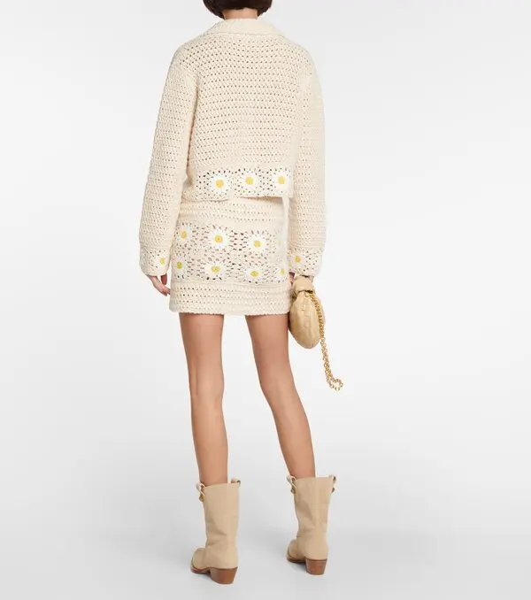 Alanui Daisy Crocheted Miniskirt - Multicoloured