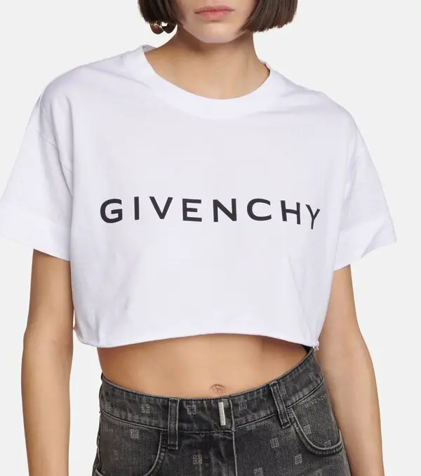 Givenchy Logo Cropped T-shirt