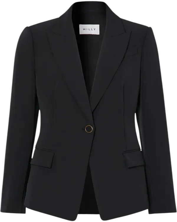 MILLY Avery Cady Blazer - Black