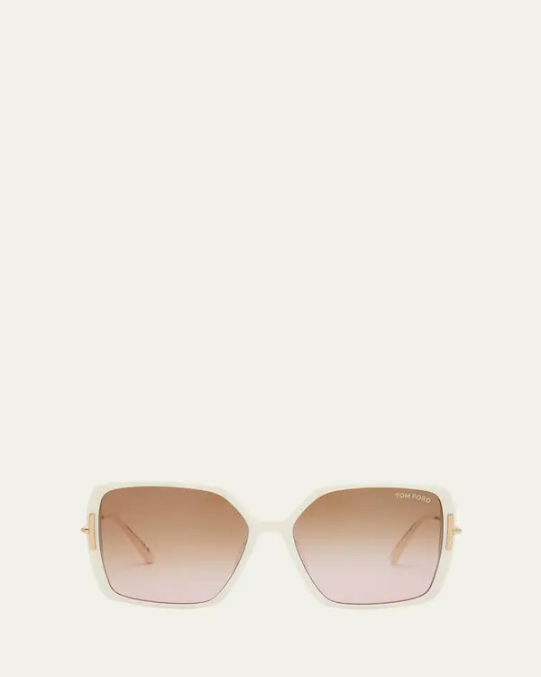 TOM FORD Joanna Butterfly Sunglasses - Brown