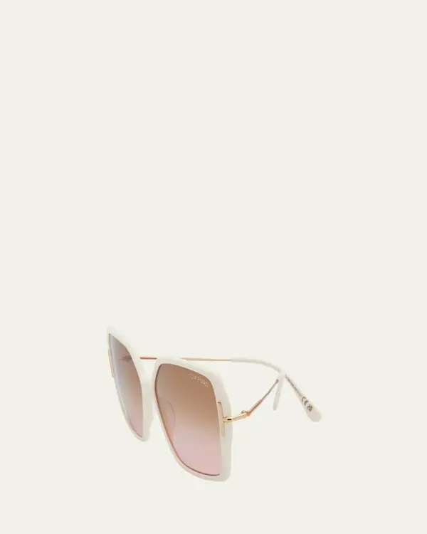 TOM FORD Joanna Butterfly Sunglasses - Brown
