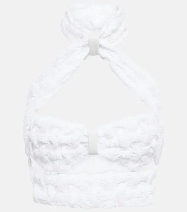 THE MANNEI Jerez Halterneck Top - White