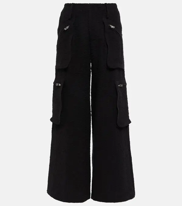 Amiri High-rise Wide-leg Cargo Pants - Black