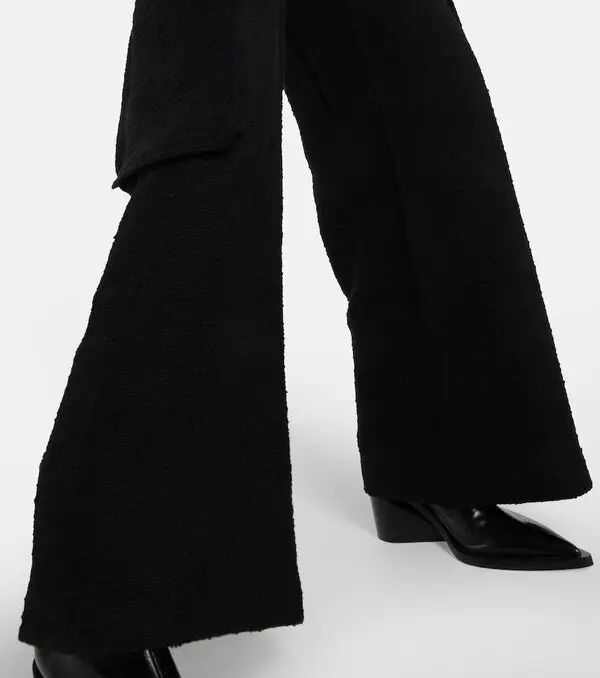 Amiri High-rise Wide-leg Cargo Pants - Black