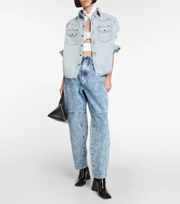 THE MANNEI Shobak Bleached Straight Jeans