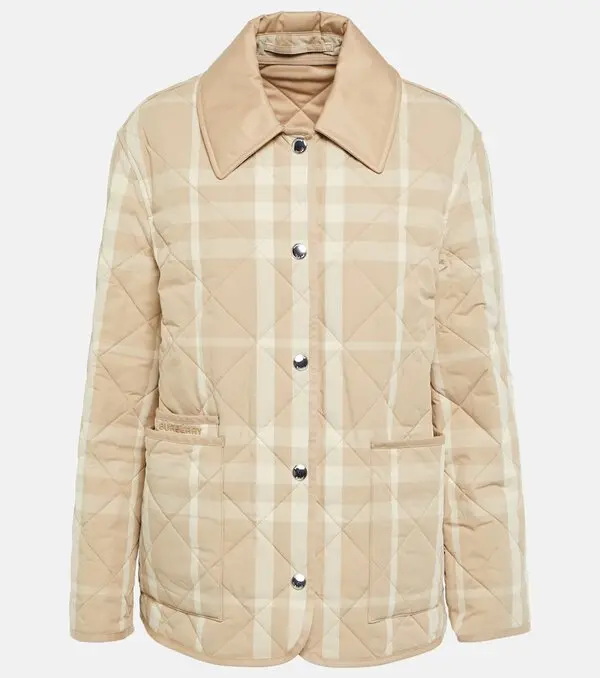 Burberry Checked Quilted Jacket