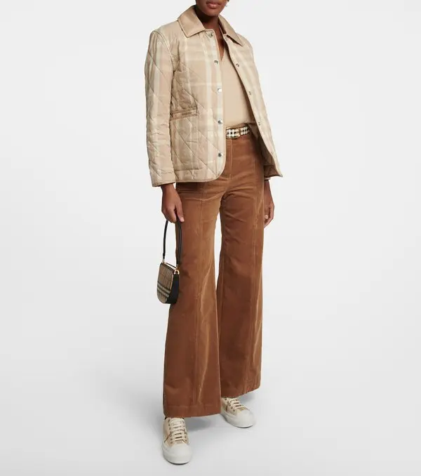 Burberry Checked Quilted Jacket