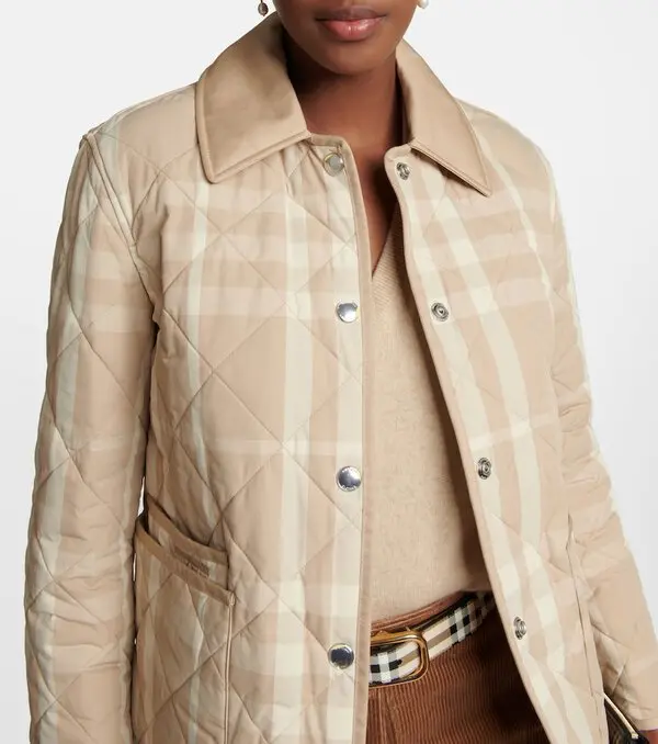 Burberry Checked Quilted Jacket