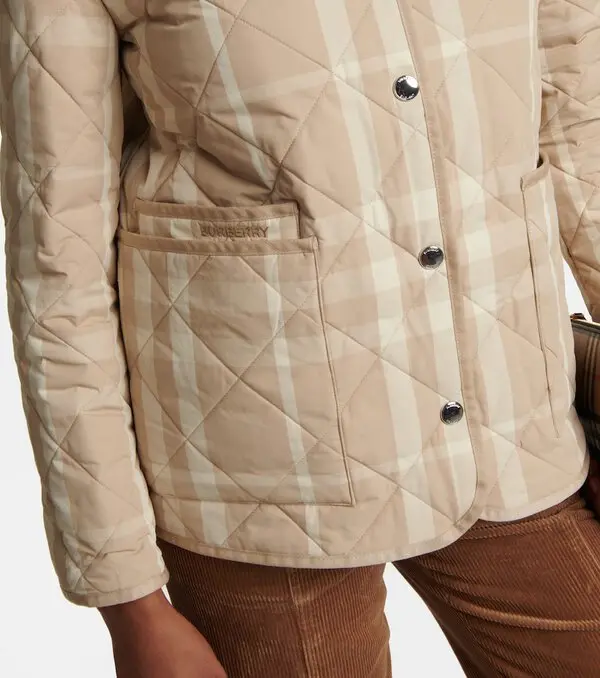 Burberry Checked Quilted Jacket