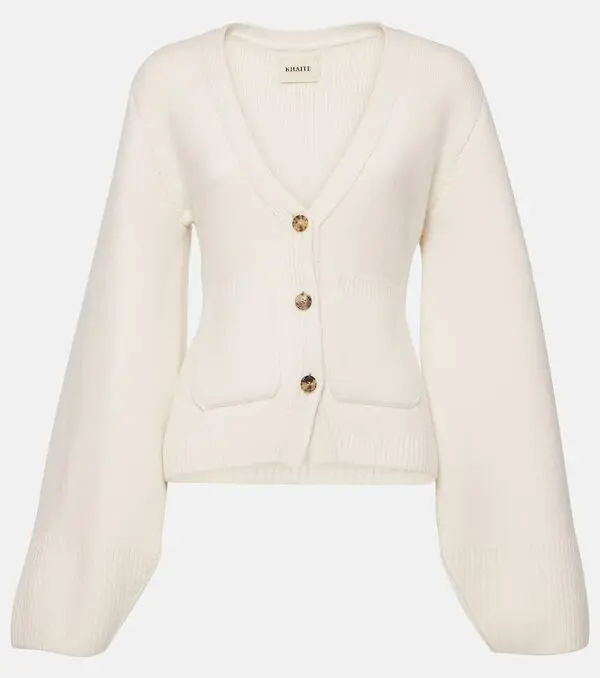 Khaite Scarlet Cashmere Cardigan - White
