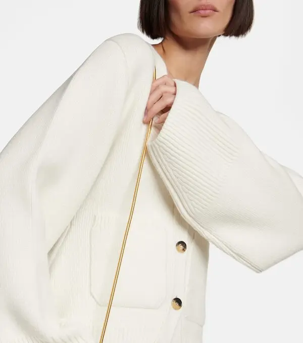 Khaite Scarlet Cashmere Cardigan - White
