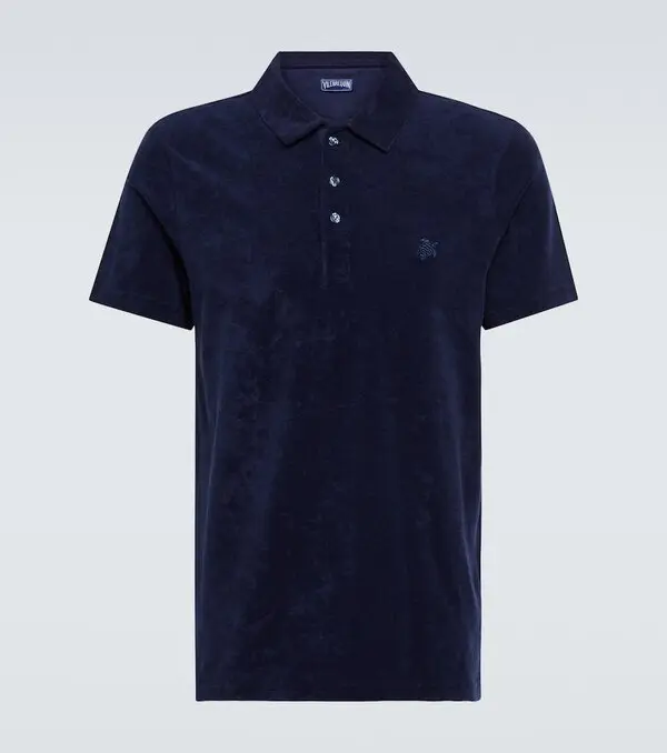 Vilebrequin Phoenix Terry Toweling Polo Shirt - Blue