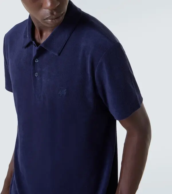 Vilebrequin Phoenix Terry Toweling Polo Shirt - Blue