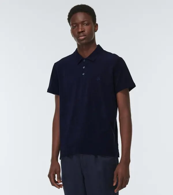 Vilebrequin Phoenix Terry Toweling Polo Shirt - Blue