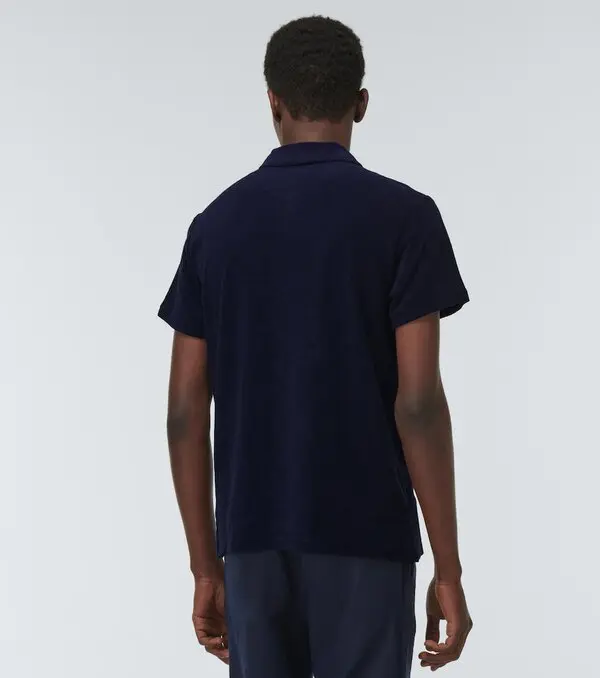 Vilebrequin Phoenix Terry Toweling Polo Shirt - Blue