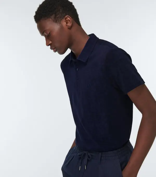 Vilebrequin Phoenix Terry Toweling Polo Shirt - Blue