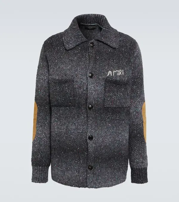 Amiri Virgin Wool Overshirt - Blue
