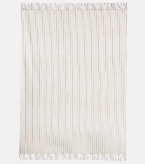 Loro Piana Pinstriped Cashmere Throw - Multicoloured