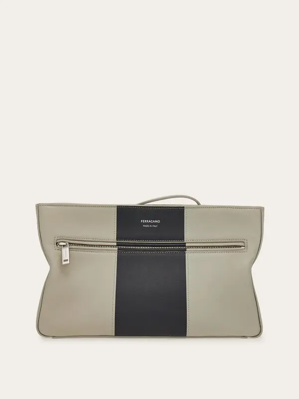 FERRAGAMO Rubberized Calfskin Crossbody Bag