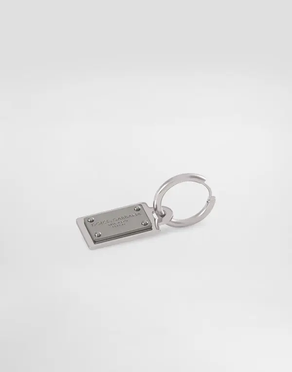 Dolce & Gabbana Logo Tag Earrings